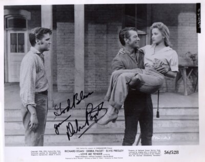 P-DEBRA PAGET Autograph Original Photo from LOVE ME TENDER pic Elvis ...