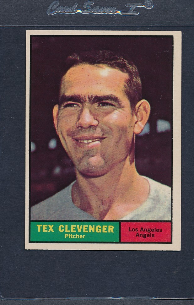 1961 Topps #291 Tex Clevenger Angels EX/MT *2178 | eBay