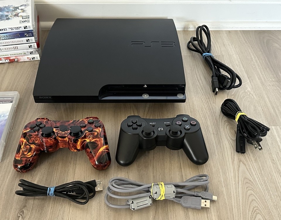 Sony PlayStation 3 PS3 120GB Console Bundle w/ 2 Controllers 7 Games CECH-2001A | eBay