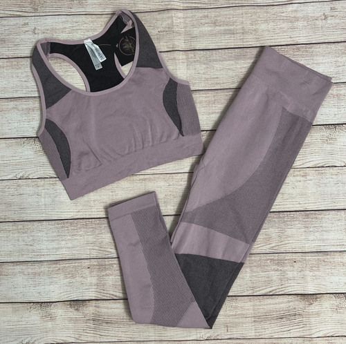 New Kimberly C Seamless Rose Pink Workout Set - Size SM | 2-Piece ...