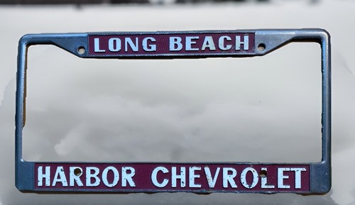 Harbor Chevrolet Long Beach California Metal License Plate Frame Camaro ...
