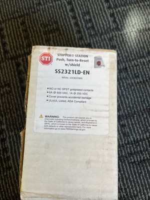 STI Stopper Station Push-Turn to Reset Button Red | eBay