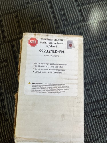 STI Stopper Station Push-Turn to Reset Button Red | eBay