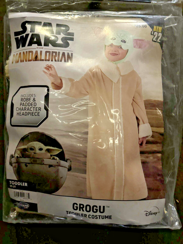 Star Wars GROGU (Baby Yoda) Halloween Costume Size Small 2T-3T NEW Mask ...