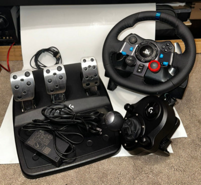 Logitech G29 Wheel With Pedals And G Driving Force Shifter, Lightly ...
