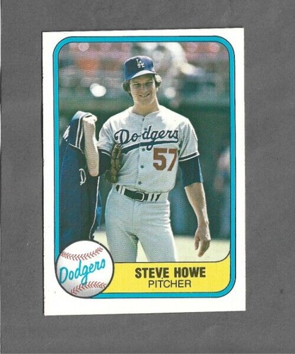 Steve Howe RC Los Angeles Dodgers 1981 Fleer #136 | eBay