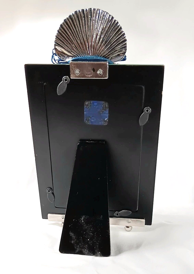 Borderless Seashell Chrome and Glass Eisel Back Picture Frame | eBay