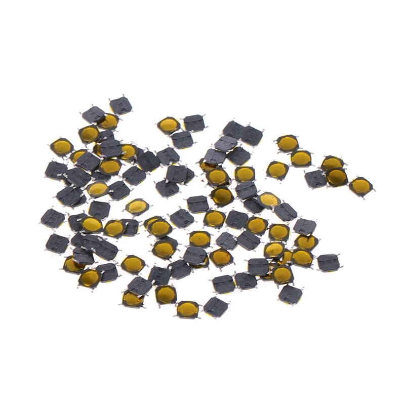 100 Pcs 4x4x0.7mm 4 Pin Micro Momentary Push Button Tactile Switch | eBay