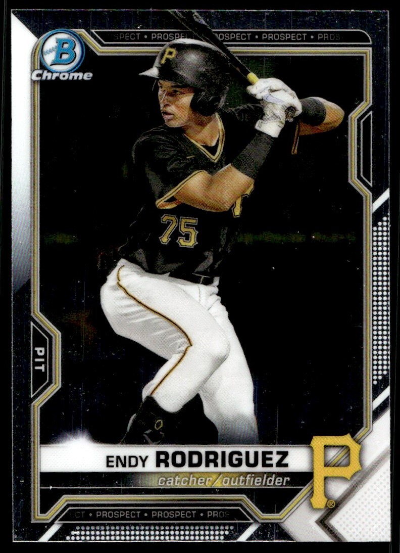 2021 Bowman Draft Chrome Endy Rodriguez G97 Pittsburgh Pirates #BDC-168 ...