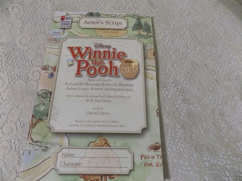 Winnie the Pooh Kids MTI Broadway Junior Actors Script NEW | eBay