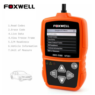Car Auto Fault Code Reader Engine Check OBD2 EOBD Scanner Diagnostic ...