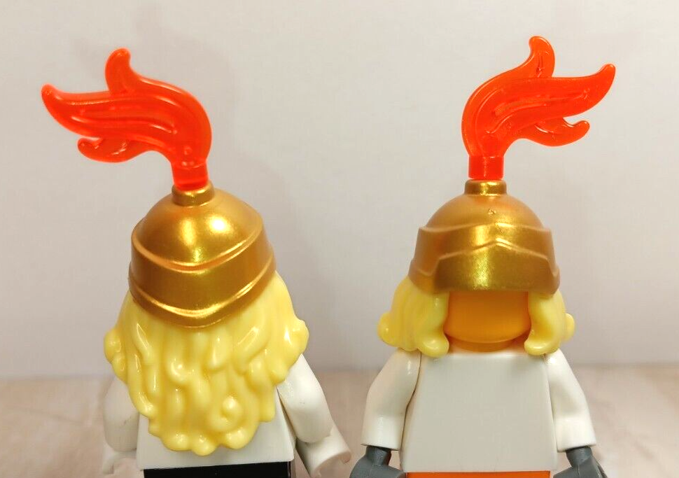New LEGO Goddess Hair GOLD HELMET Girl POWER WARRIOR Blonde Free Neon ...