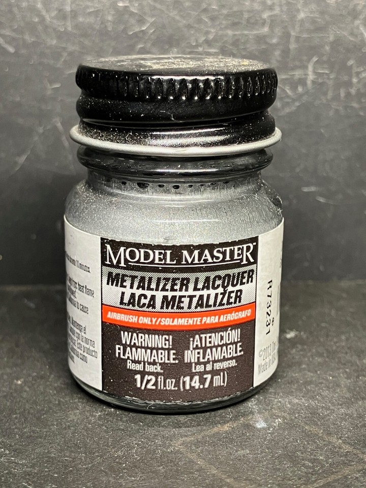 Testors Model Master Dark Anodonic Gray Buffing Metalizer 1412 Paint .5 ...