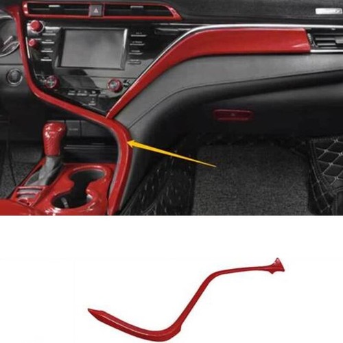 S-Shape Strip Trim Center Console For Toyota Camry 2018-2021 Red Carbon ...