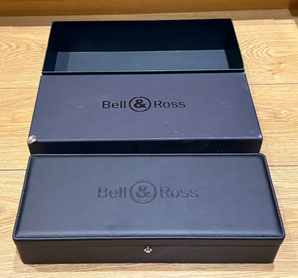 Genuine Original Bell & Ross Black Watch Presentation Box Case Complete ...