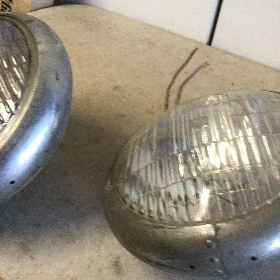 Vintage Automobile car Fog Light lamp GE With Brackets Hot Rat Rod ...