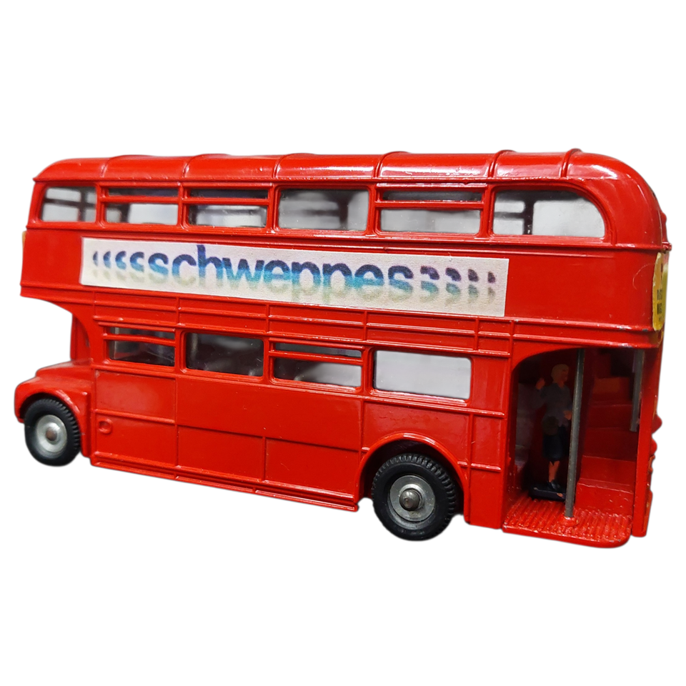 Dinky Toys 289 London Routemaster Bus Schweppes Livery Boxed Vintage ...