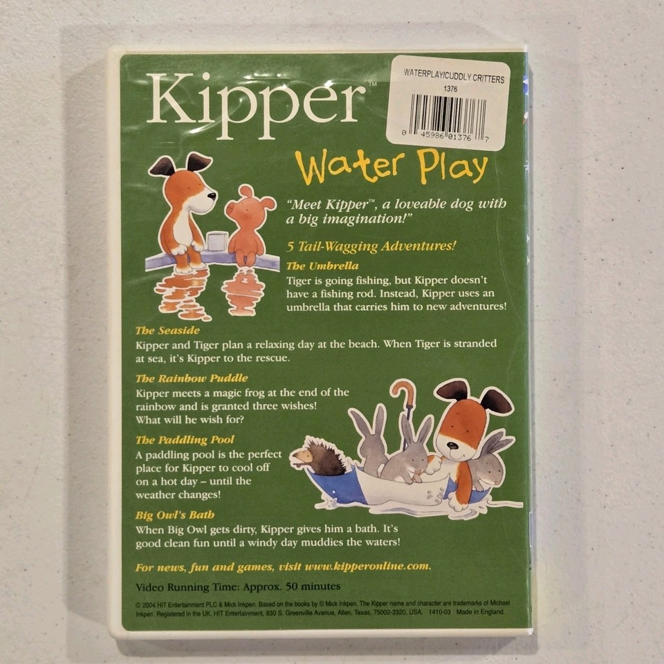 Kipper - Water Play & Cuddly Critters DVD 2004 ANIMATION CHILDREN'S ...