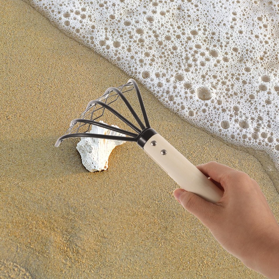 Clam Rakes 10.2 Inch Steel Claws With Mesh Net Seafood Shell Digger ...