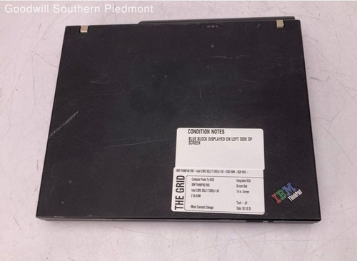 Lenovo IBM ThinkPad R60 Intel Core SOLO T1300 1.66 GHz 2 GB RAM No HDD ...