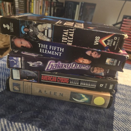 Lot of 6 Sci-Fi VHS, Alien, Total Recall, American Cyborg, Fifth ...