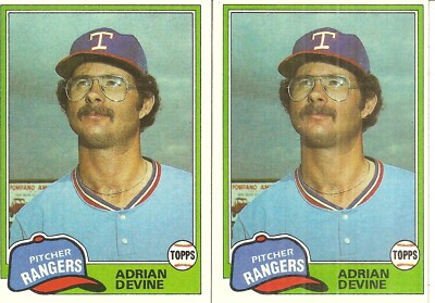 2 CARD ADRIAN DEVINE BASEBALL CARD LOT 787 | eBay