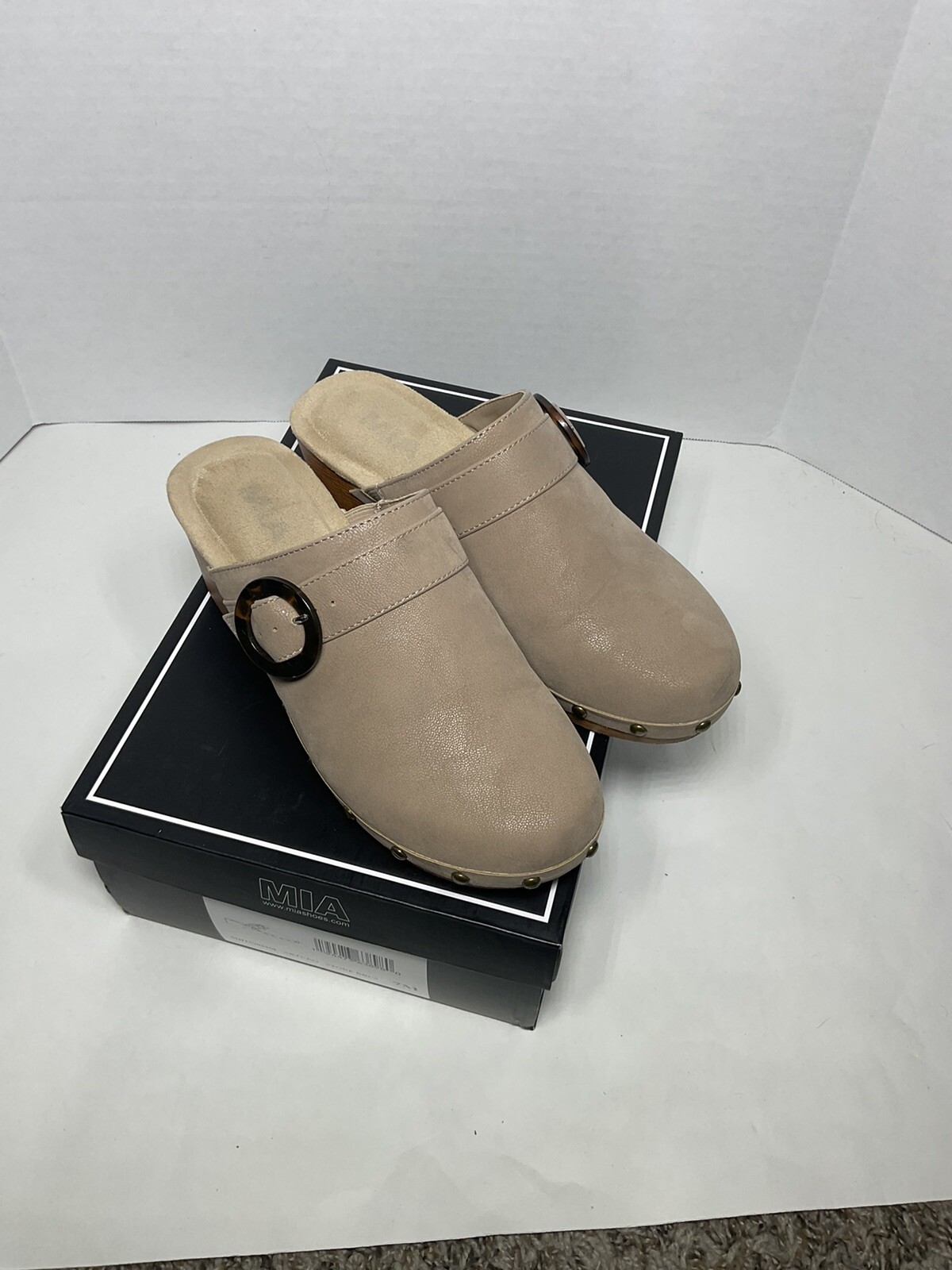 MIA Arturo Low Retro Wood 90s Clogs - Brown/ Tan Wome… - Gem