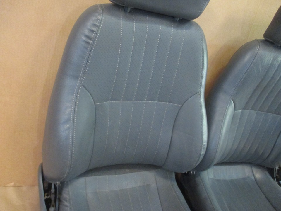 97-99 Firebird Trans Am Medium Gray Leather Seat Seats Front 1006-7 | eBay