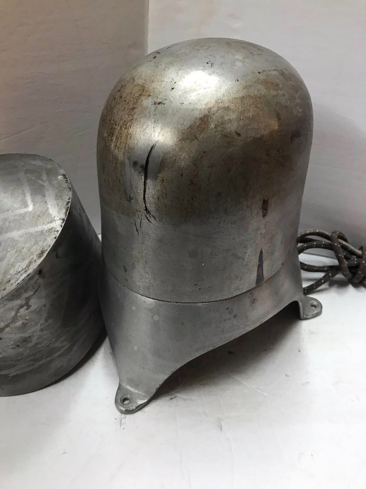 2 PIECE FRENCH BERET STYLE MILLINERY SUPPLIES SOLID ALUMINUM HAT BLOCK ...