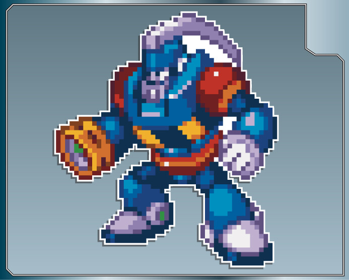 GRENADE MAN Sprite from MEGA MAN Vinyl Decal #1 Car Truck Laptop ...