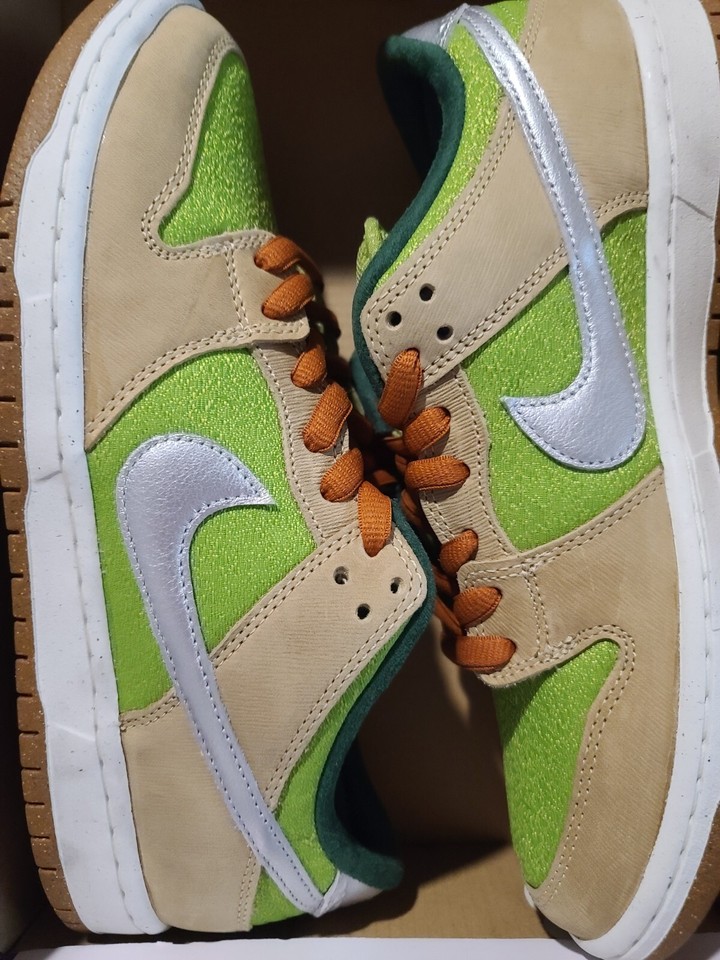 NEW Men’s Size 9.5 Nike SB Dunk Low Pro Escargot Sesame Green Shoes ...