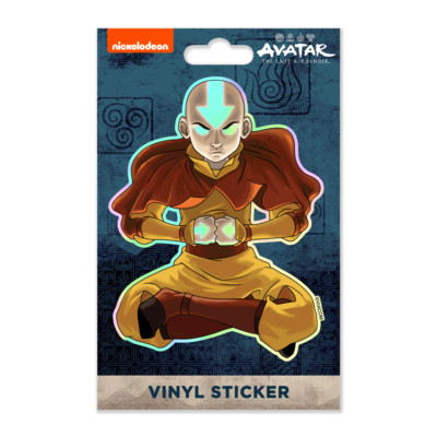 Official Avatar the Last Airbender Aang Holographic Sticker Vinyl Decal ...