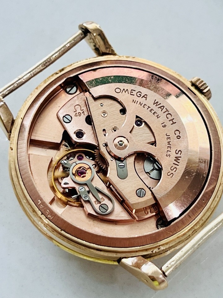 Vintage Omega Automatic Watch 18K Gold Cal.491 34mm 2897 2898 S.C | eBay