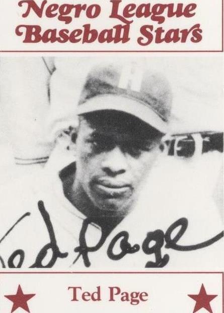 1986 Fritsch Negro League Baseball Stars - Ted Page #2 (RC) for sale ...