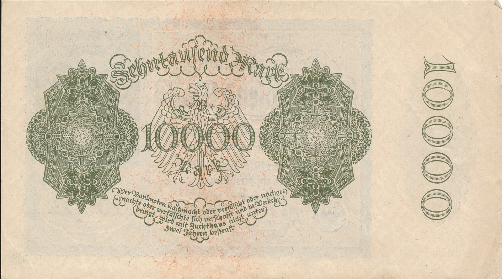 Currency Germany 1922 Dracula Banknote 10K Reich Mark Note Vampire ...