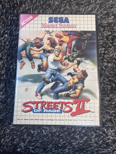 Streets of Rage 2 Sega Master System Boxed No Manual PAL Version tested ...