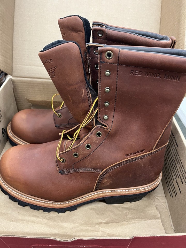 Red Wing USA Logger 219 Soft Toe Waterproof Insulated Vibram 11 D | eBay