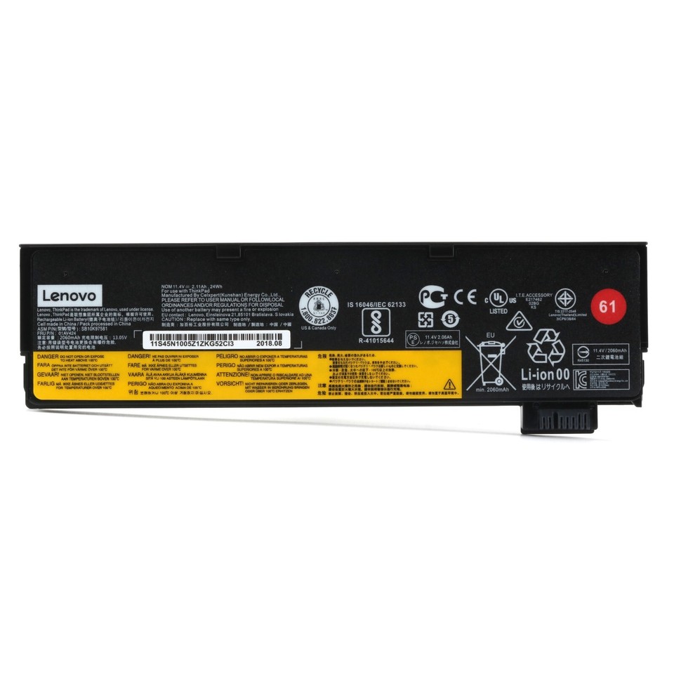 Genuine 24Wh Battery for Lenovo ThinkPad T470 T570 P51S 01AV490 01AV491 ...