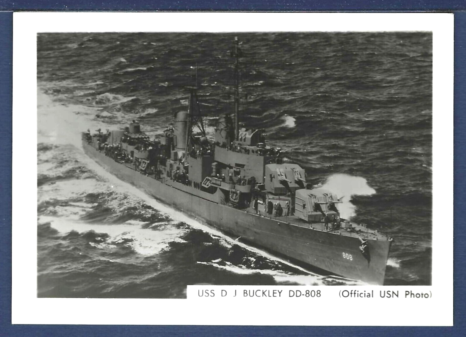 USS DENNIS J. BUCKLEY DD-808 Destroyer Official US Navy Photo | eBay
