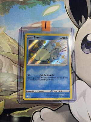 Pokémon TCG Snom Shining Fates SV033/SV122 Holo Shiny Holo Rare NM/MINT ...
