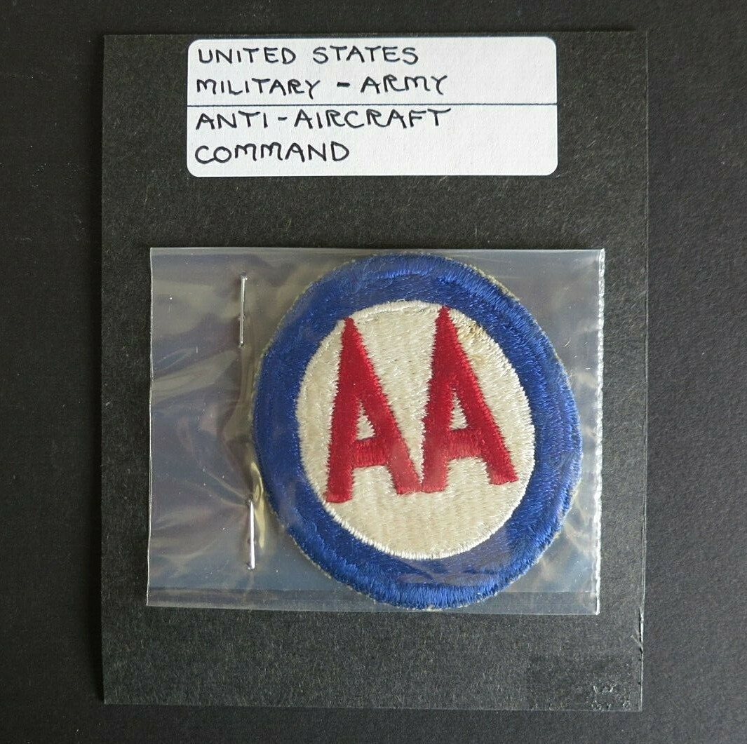 (Set of 2) United States Army Anti-Aircraft Command Division Patches ...