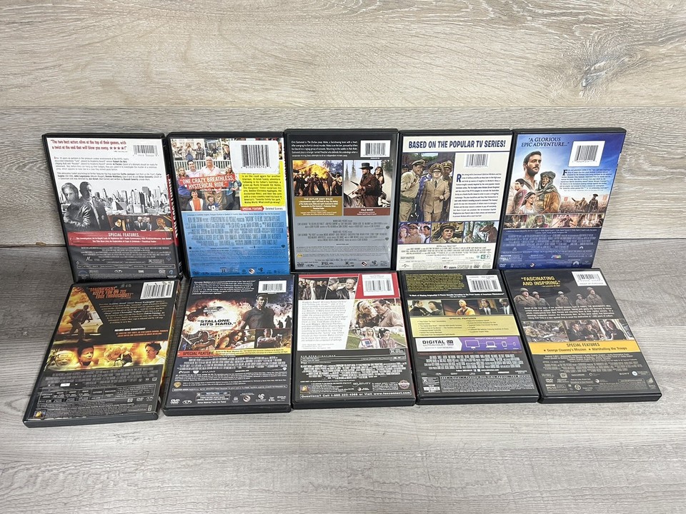 Lot Of 10 Random DVDs With Cases No Duplicates SEE PICS FOR TITLES | eBay