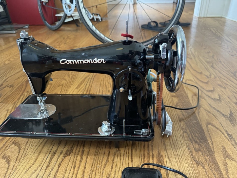 Restored Commander Sewing Machine. High Torque Reduction Pulley ...