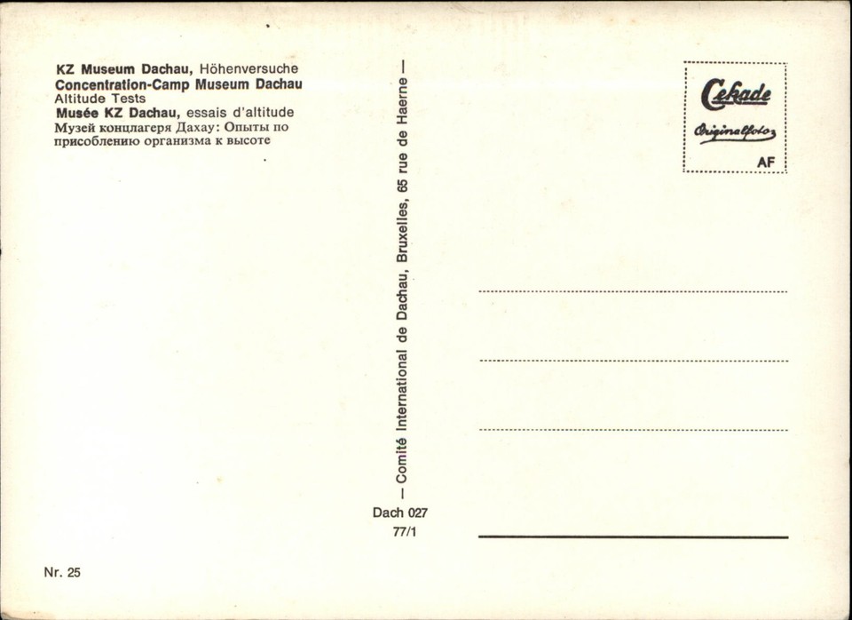 RPPC Dachau Concentration Camp Museum Dachau Germany vintage postcard ...