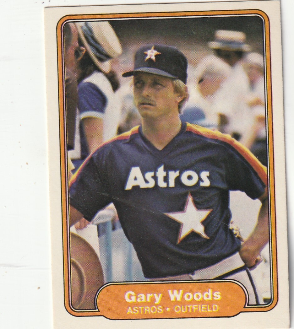 FREE SHIPPING-MINT-1982 Fleer #237 Gary Woods Houston Astros PLUS BONUS ...