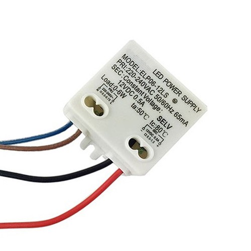 Mini LED Trafo 12V DC 6 Watt CE Qualitäts Transformator klein flach ...