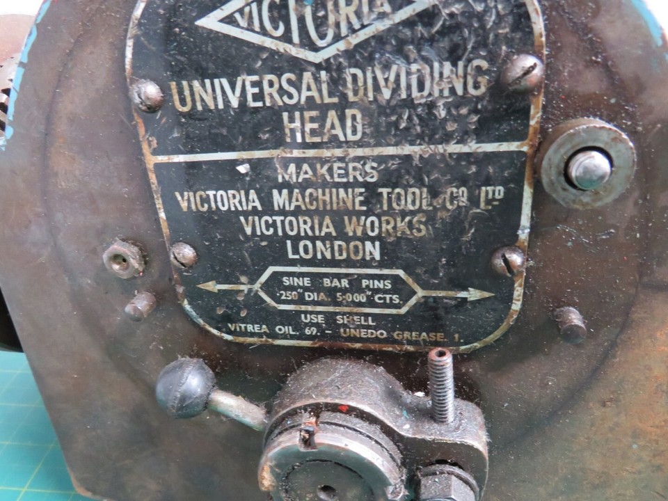 Victoria Machine Tool Co Universal Dividing Head | eBay UK