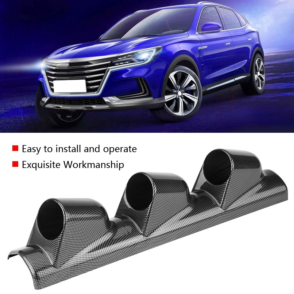 *Car Carbon Fiber 52mm/2 Triple Gauge A Pillar Pod Cluster | eBay