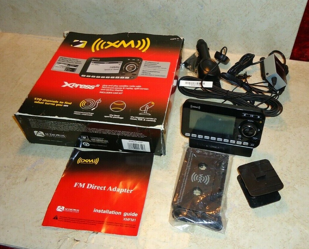 ~*Tested Working Audiovox XM Xpress R Satellite Radio Receiver Car Kit ...