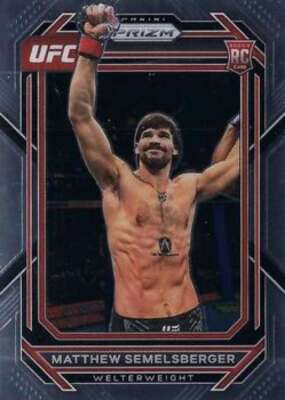 Matthew Semelsberger RC 2023 Panini Prizm UFC #152 ROOKIE MMA Vertical ...
